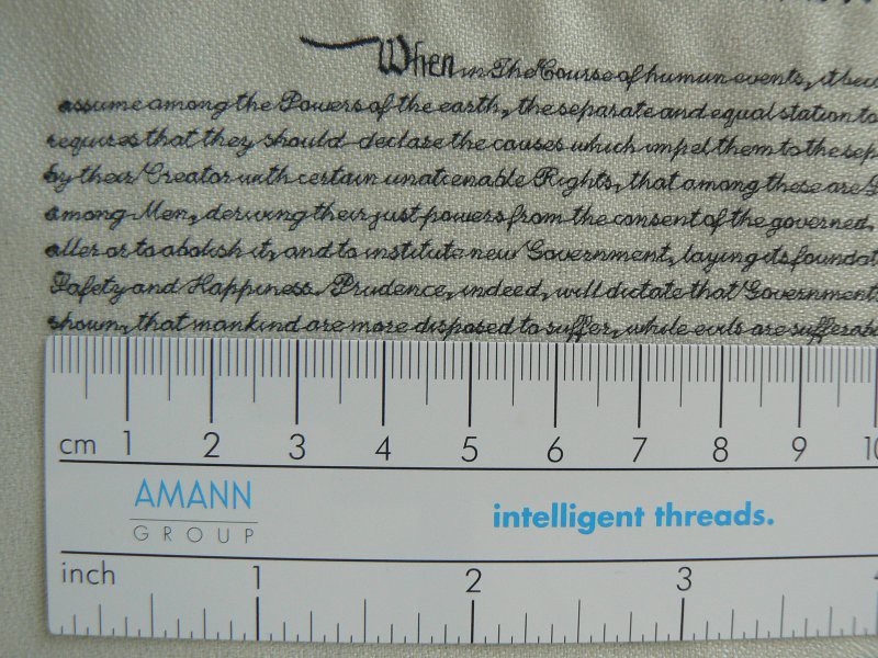 Amann: Pioneer for smallest letters and fine embroidery details ...